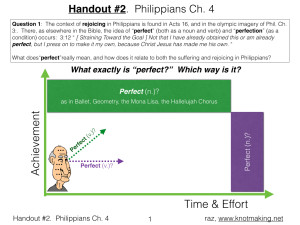 Philippians 4 - Making Scriptural Connections